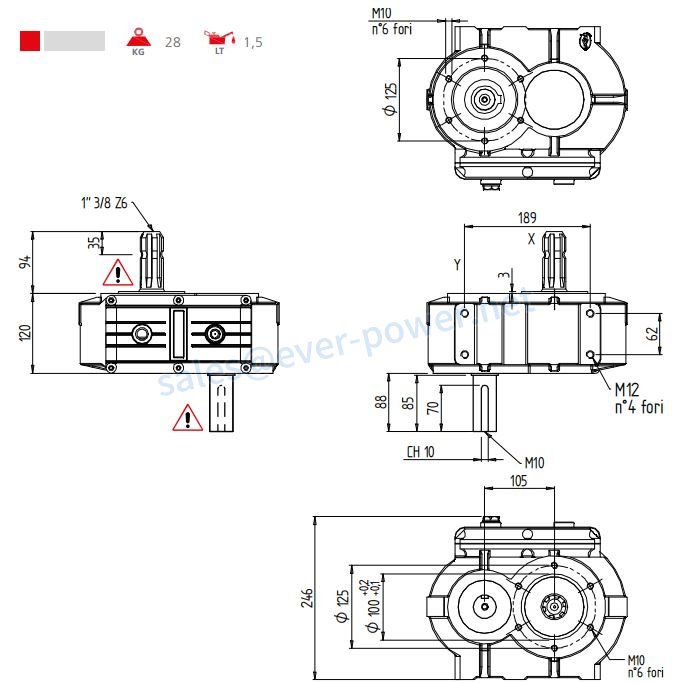 China Hydraulic PTO Drive Gearbox Speed Increaser for Tractor ...