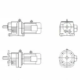 China BR Series Helical Geared Motors Manufacturer, Supplier, Factory ...