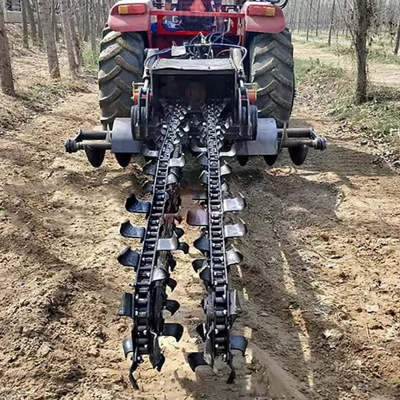 Farm Ditching Equipment Tractor PTO Chain Trencher for Cable ...