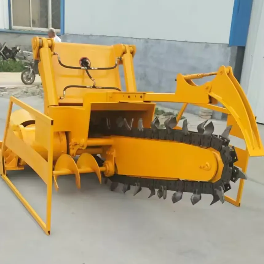 Farm Ditching Equipment Tractor PTO Chain Trencher for Orchard Planting ...