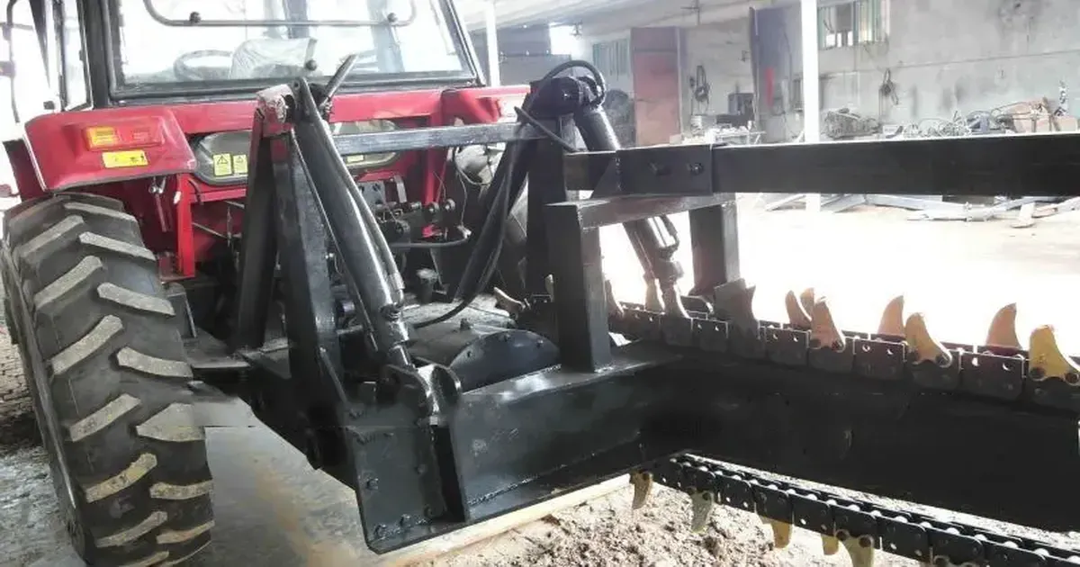 Agricultural Tractor 3 Point Linkage Chain Trencher for Installing ...