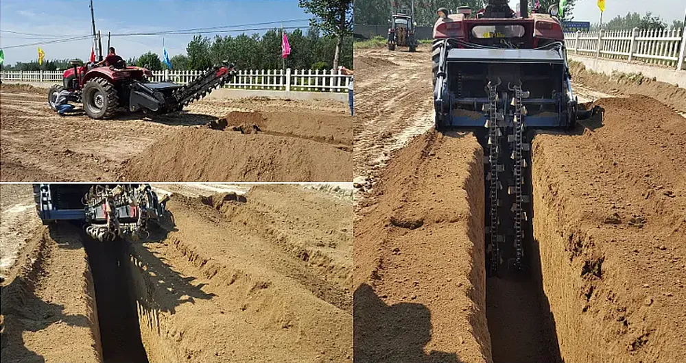 Farm Tractor 3 Point Hitch Chain Trencher for Electrical Cable Laying ...