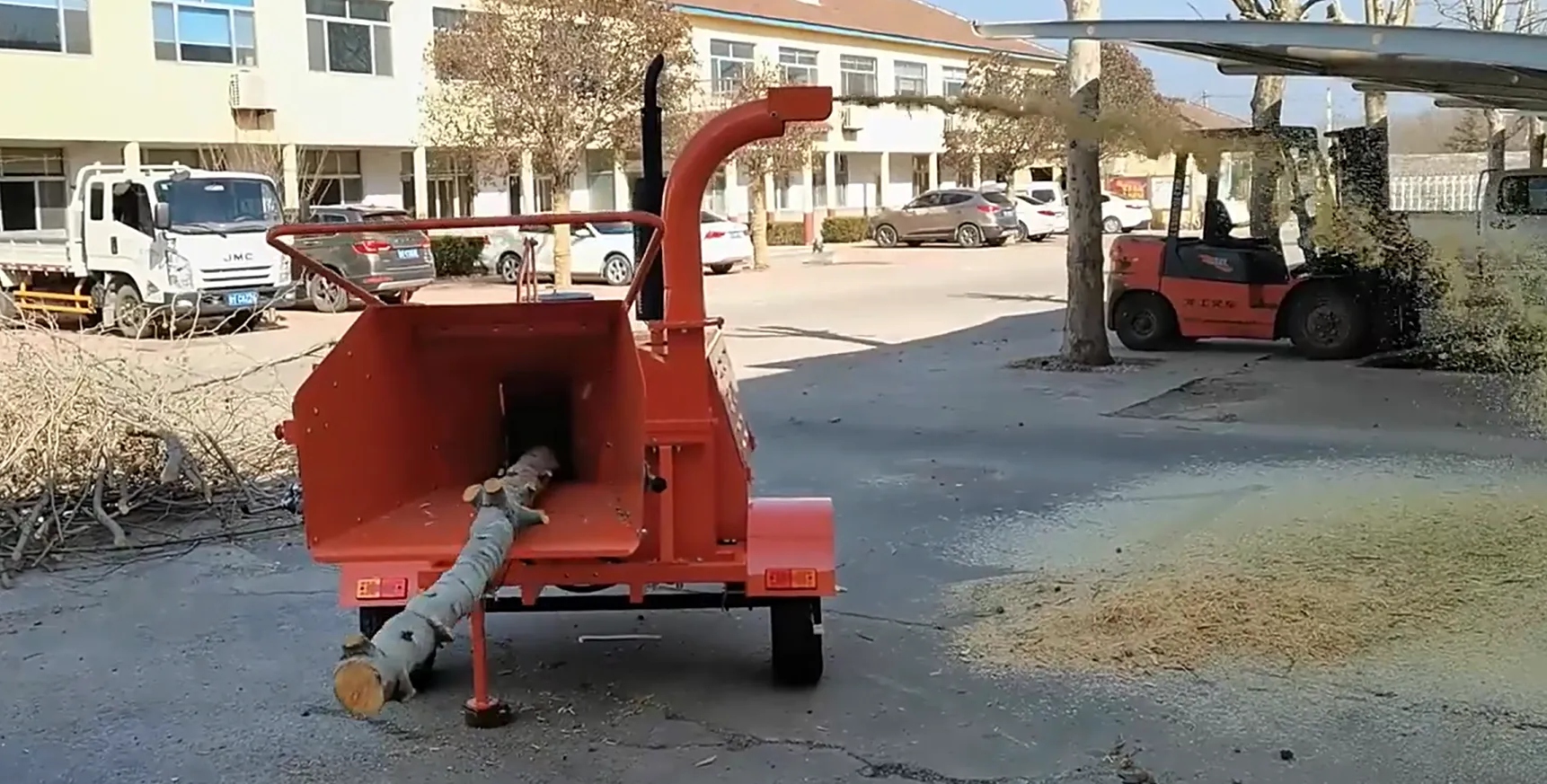 Wood Chipper with Diesel Engine for Roadside Maintenance - Blog of EVER ...