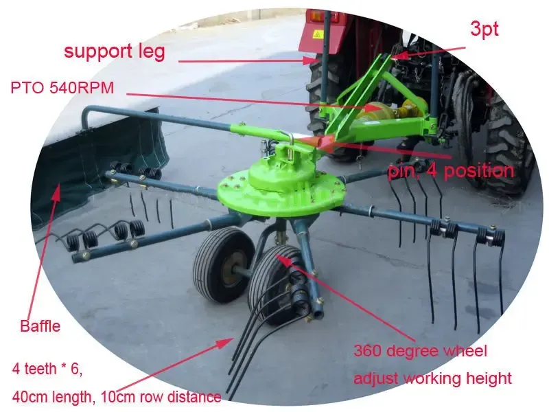 High Quality Tractor PTO Rotary Hay Rake for Silage Harvesting - Blog ...