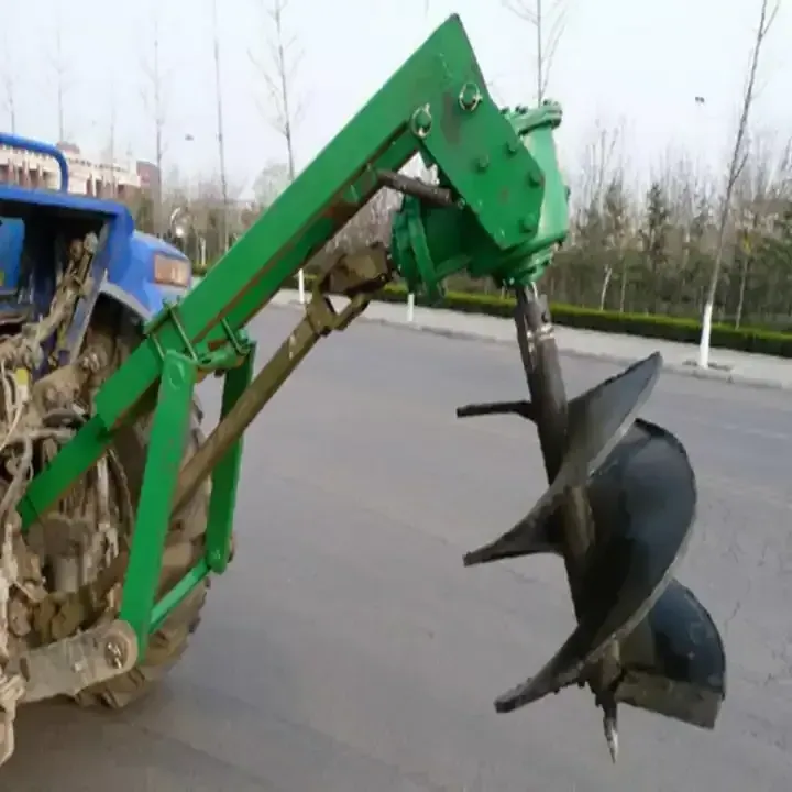 Tractor 3 Point Hitch Post Hole Digger for Installing Support Beams ...