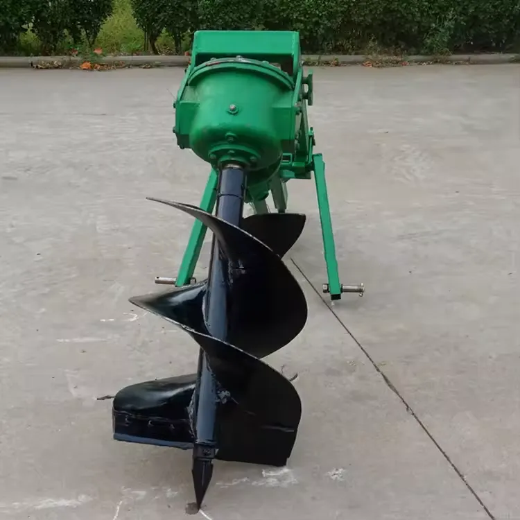 Compact Tractor PTO Driven Post Hole Digger for Installing Signage ...