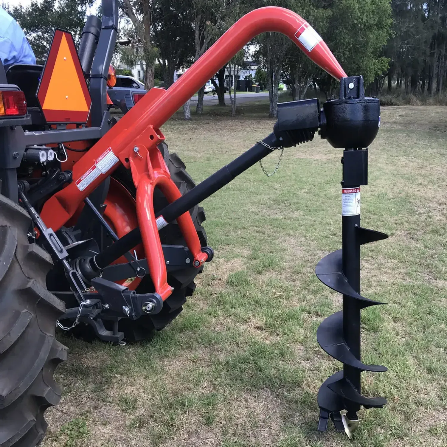 Tractor PTO Driven Post Hole Digger for Irrigation System Installation ...
