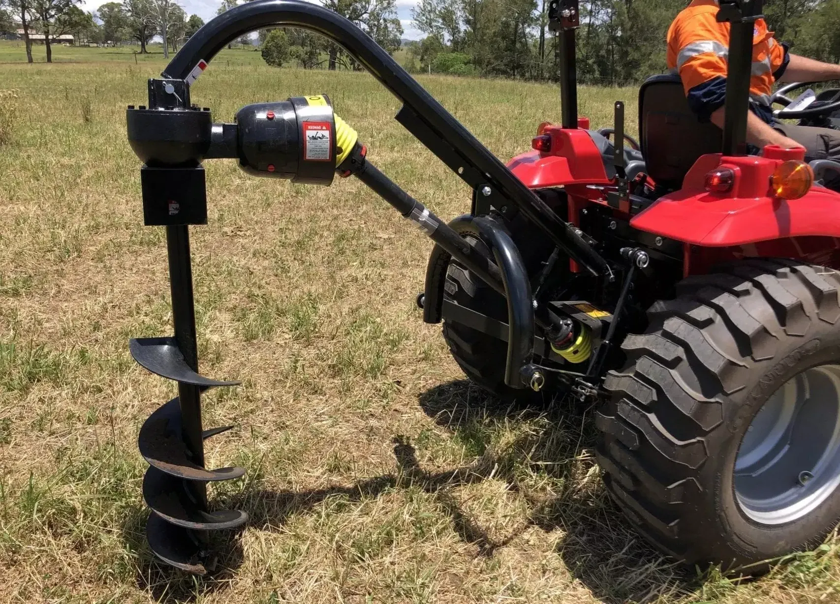 Tractor 3 Point Mounted Post Hole Digger for Installing Signage - EVER ...