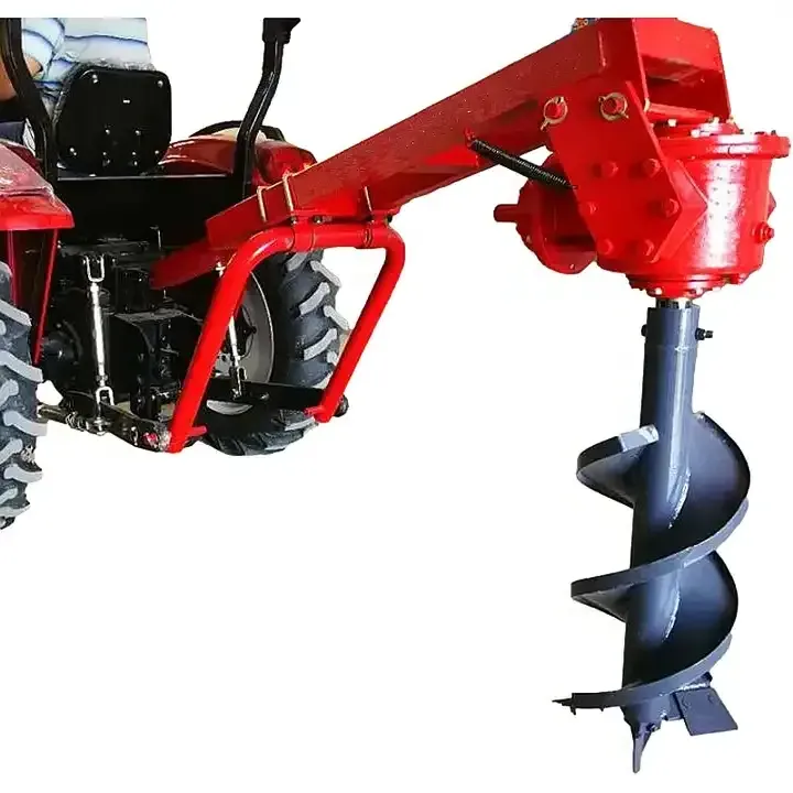 Compact Tractor 3 Point Mounted Post Hole Digger for Installing Utility ...