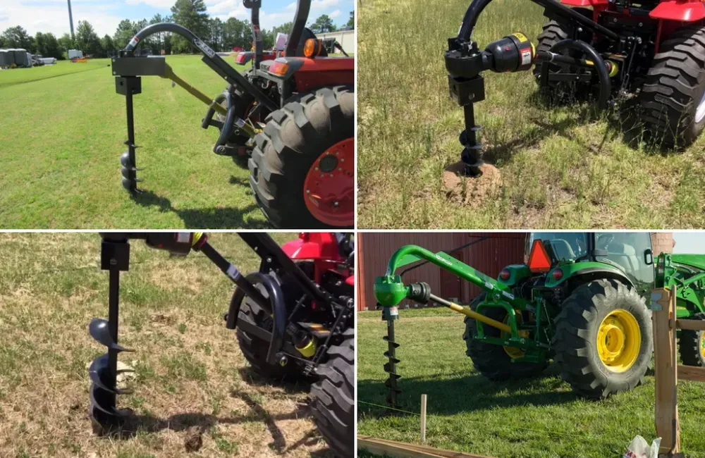 Compact Tractor 3 Point Mounted Post Hole Digger for Installing Utility Pole - Blog of EVER-POWER